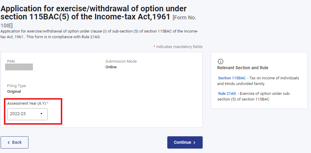 Form 10IE- Option to choose New tax regime | How to Submit Form 10IE ...
