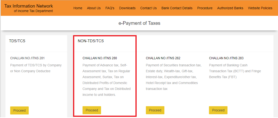 How To Pay Your Income Tax Online With Challan 280 