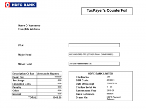 Challan 280 - Income Tax Online Payment using Challan 280 - ITNS 280 ...