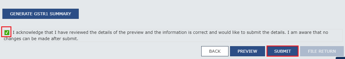 Guide on GSTR 1 filing on GST Portal