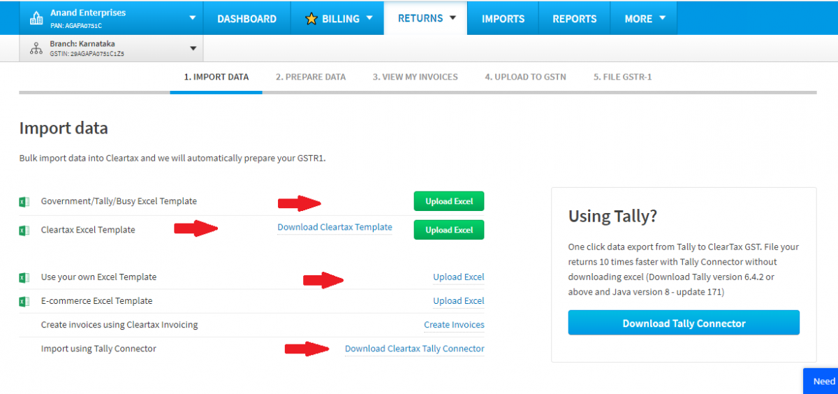 Guide to File GSTR-1 using ClearTax GST Software