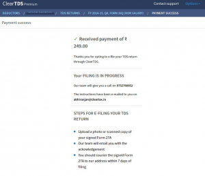 Guide to e-Filing TDS Returns on ClearTDS
