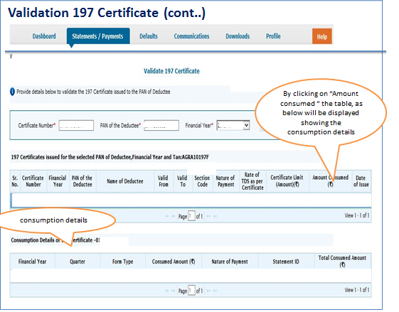 How to validate certificate u/s 197?