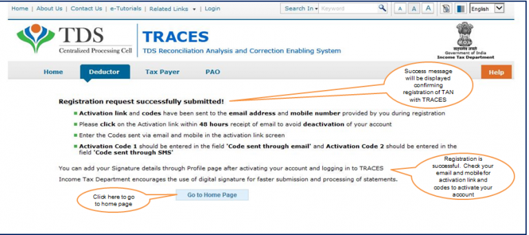 How to get registration in TRACES?
