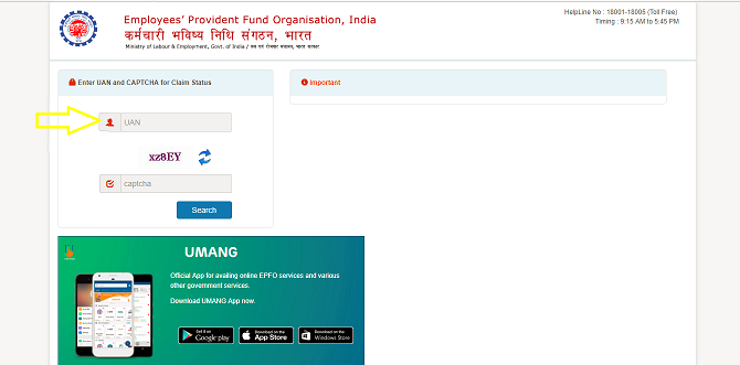 EPFO Claim Status - Check & Track PF Claim Status Online by UAN, Call ...