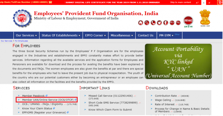 UAN Portal - Passbook, Status & Account Balance Check