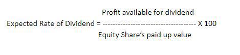 [Solved] For calculating the value of equity share by yield method in