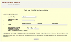 PAN Card Status - Check your PAN Application Status Online