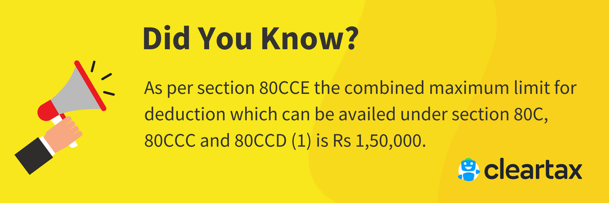 Income Tax Deductions | Section 80 Deductions List - 80C, 80CCD, 80CCC ...