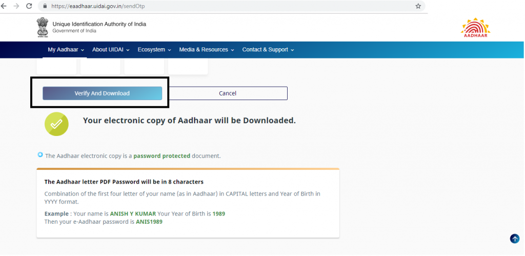Aadhaar Card Download - Download Aadhar Card Online With Aadhaar Number, Enrolment ID, Name & DOB