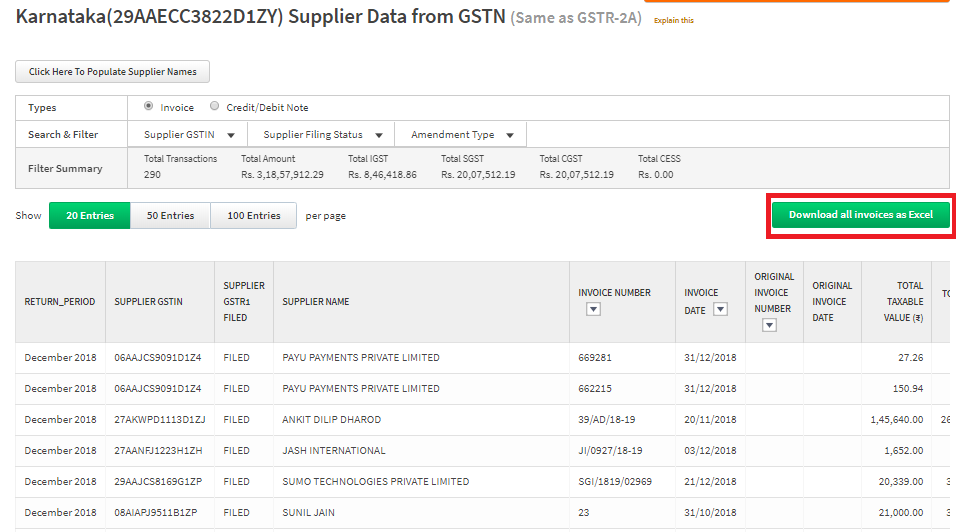 GSTR-2A Report : Importance and Uses of Multi month GSTR 2A