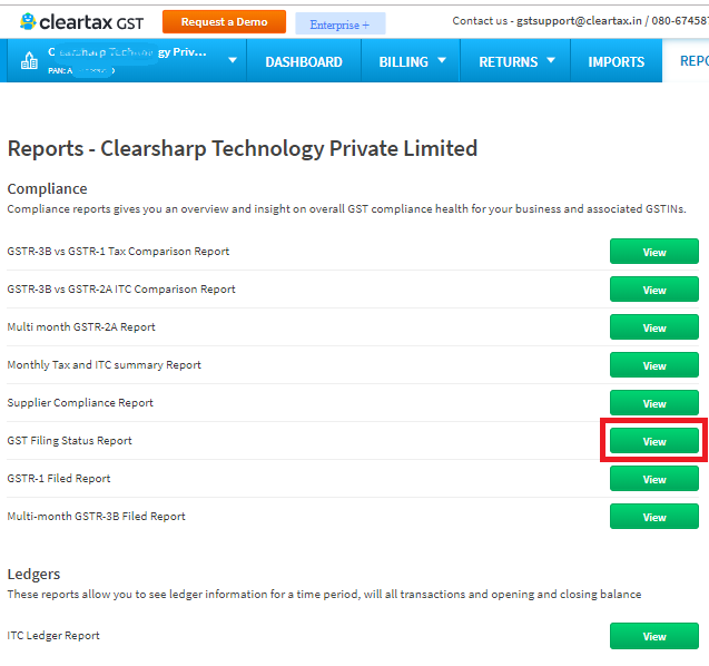 GST Returns Filing Status Report: Importance and Use
