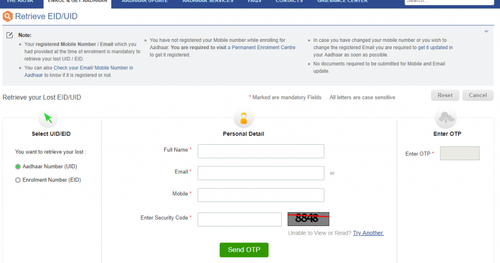 How to Download Aadhaar Card By Aadhaar Number, EID, Name And Date Of ...