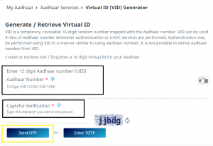 Virtual ID (VID) – Unique Identification Authority of India – Uidai