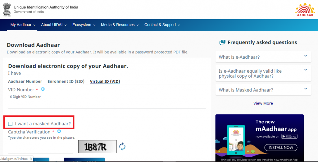 What Is Masked Aadhar? | Masked Aadhaar Meaning, Download Online