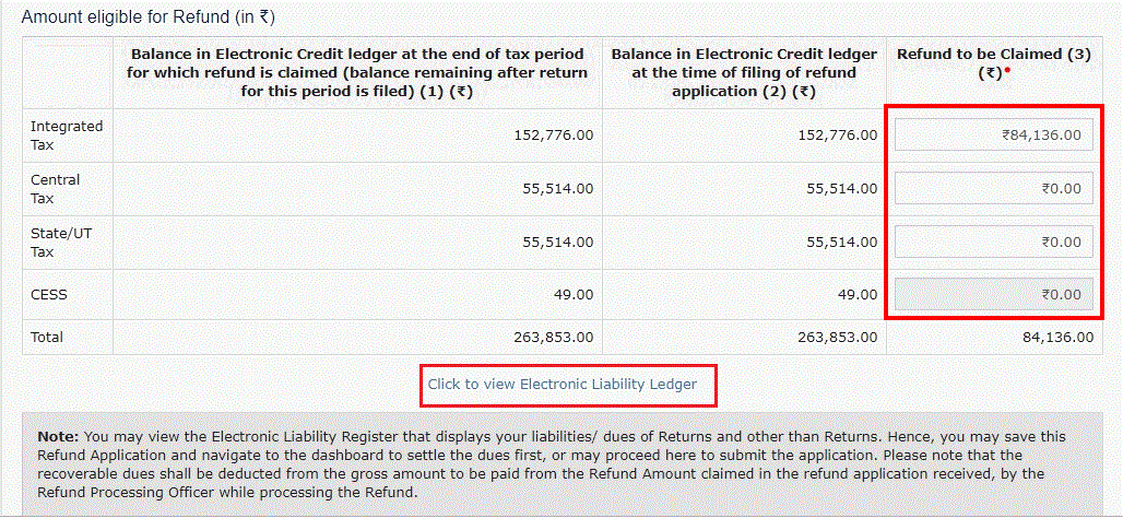 How to Claim Online Refund of ITC Accumulated Due to Inverted Tax Structure
