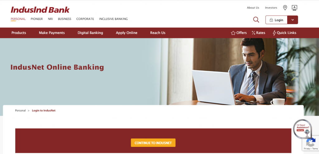 IndusInd Net Banking - How to Register and Log In?