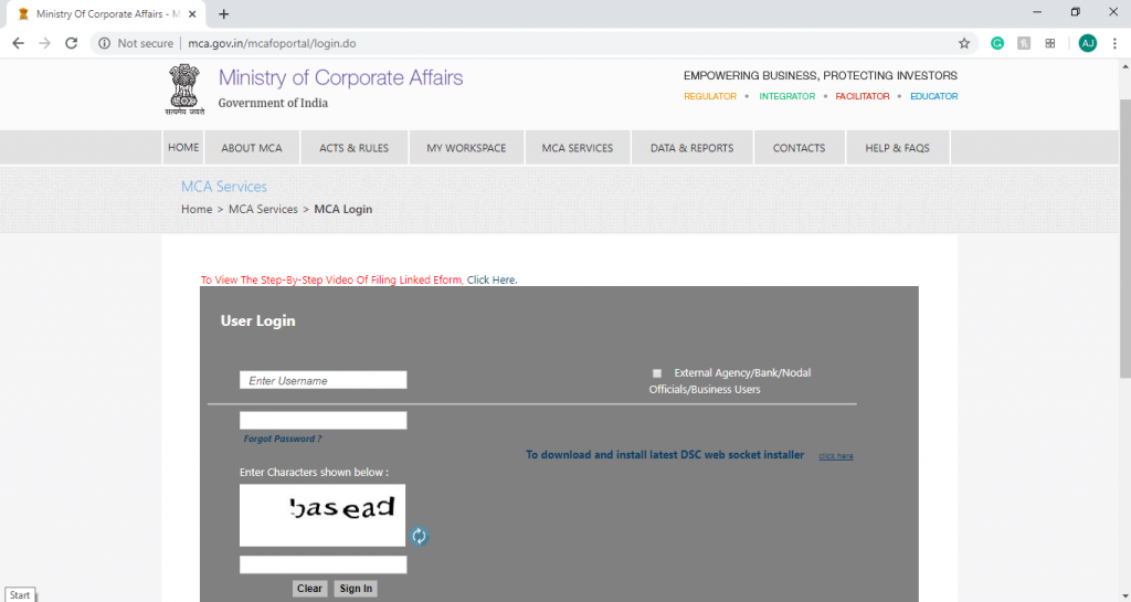 www.mca.gov.in - Know All About MCA Portal Login