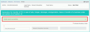 ITC-02 for Transfer of ITC in case of Merger: Format, Contents, and ...