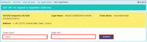How to file an appeal against Demand Order in Form APL-01 on GST portal?