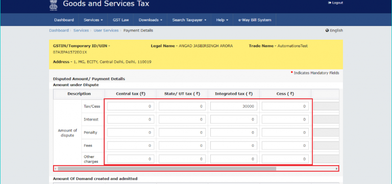 How to file an appeal against Demand Order in Form APL-01 on GST portal?
