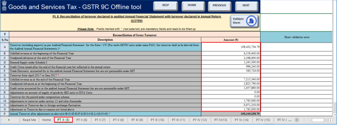 Step by Step Guide to File GSTR-9C using Offline Utility
