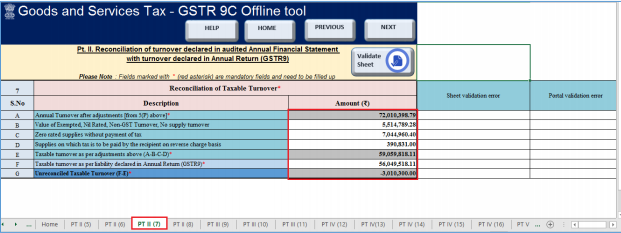 Step by Step Guide to File GSTR-9C using Offline Utility