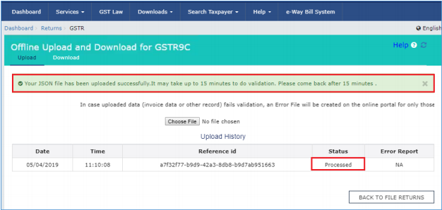 Step by Step Guide to File GSTR-9C using Offline Utility