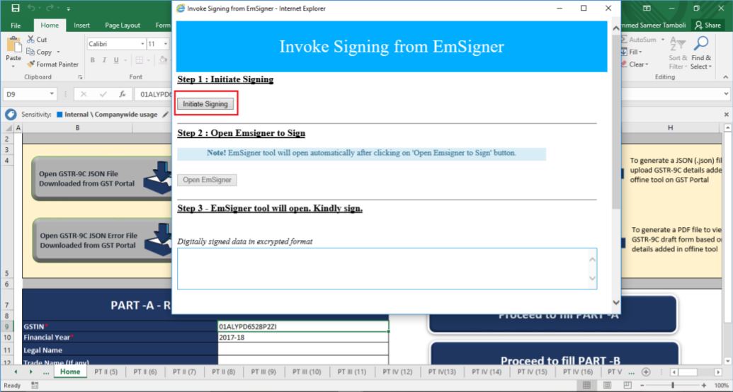 Step by Step Guide to File GSTR-9C using Offline Utility