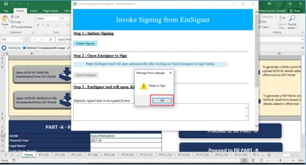Step by Step Guide to File GSTR-9C using Offline Utility