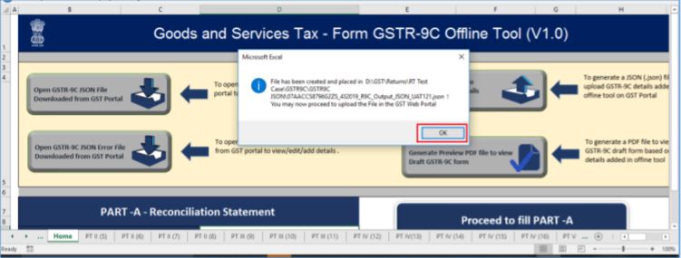 Step by Step Guide to File GSTR-9C using Offline Utility
