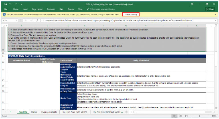 Step by Step Guide to File GSTR-10- Final Return using Offline Utility
