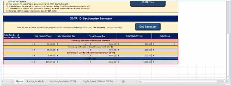 Step by Step Guide to File GSTR-10- Final Return using Offline Utility
