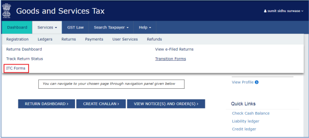 How to file Form GST ITC-01 using the offline tool?