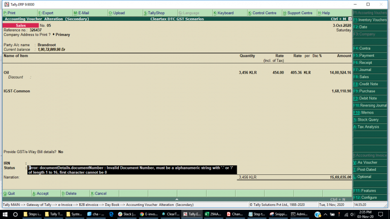 How To Generate Print Cancel E Invoice In Tally Cleartax