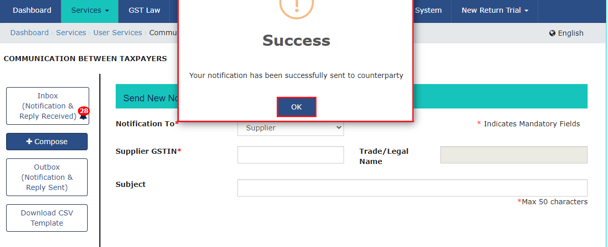Communication between Taxpayers on GST portal: Steps to use and ...