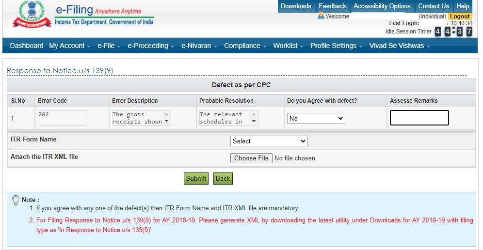 How Should you Respond to a Defective Income Tax Return Notice?