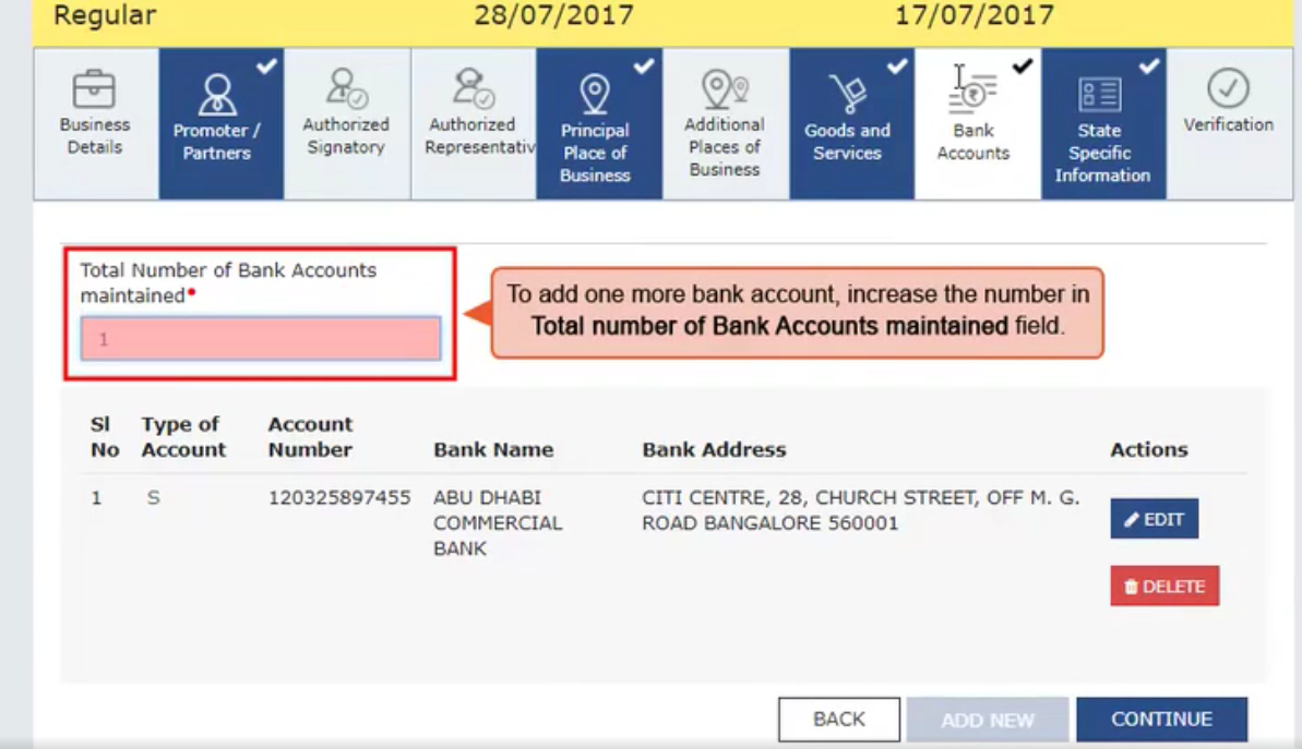 How to change GST registration details of a business?