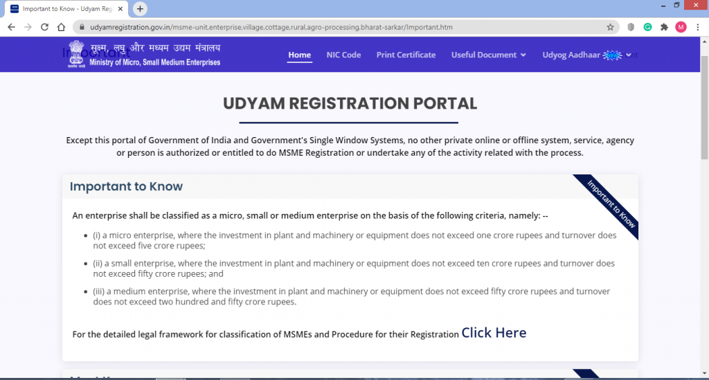 Udyamregistration.gov.in - Udyam Registration Online Government Portal ...