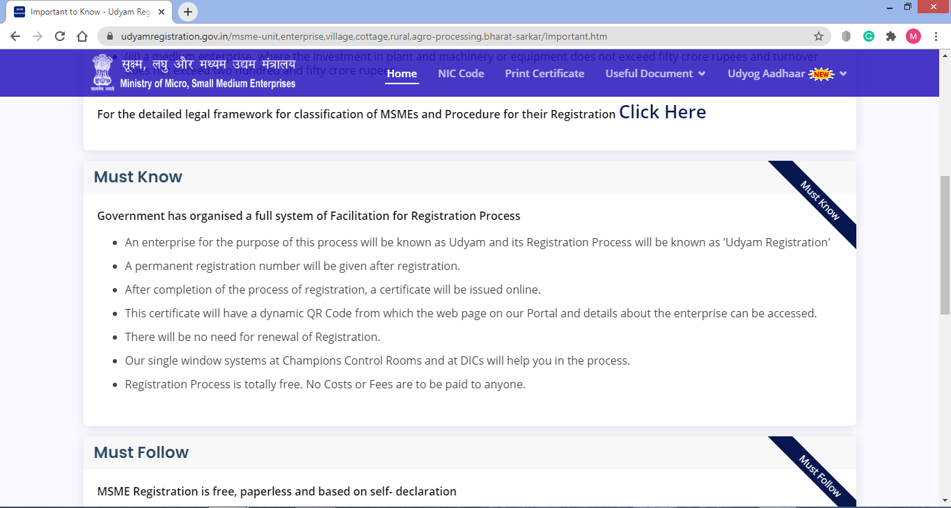 Udyamregistration.gov.in - Udyam Registration Online Government Portal ...