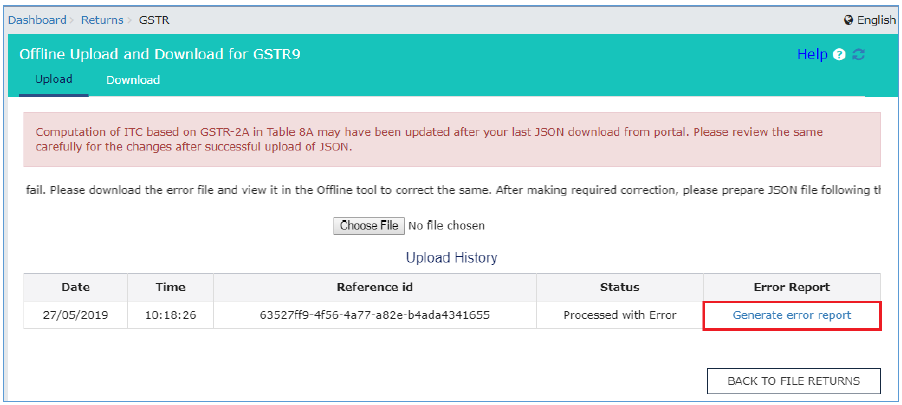 Steps to file GSTR-9 offline using utility tool on GST Portal ...