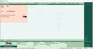 How to enter HSN Code in Tally ERP 9 Release 6