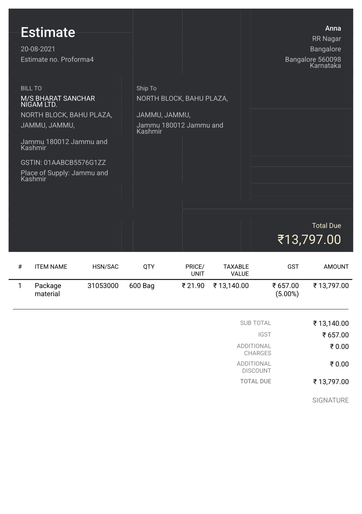 Proforma Invoice Format - Sample Formats for Use & Benefits