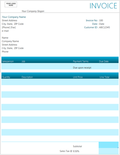 Invoice Template Excel : Steps to create Invoice in Excel, Challenges ...
