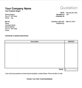 Quotation Format or Template in Excel, Word & Docs Explained
