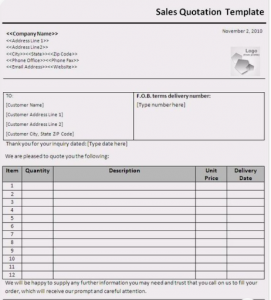 Quotation Format or Template in Excel, Word & Docs Explained
