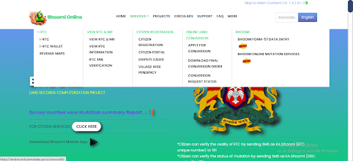 Bhoomi Online Portal - Services, Benefits, Land Records, RTC, Mutation ...