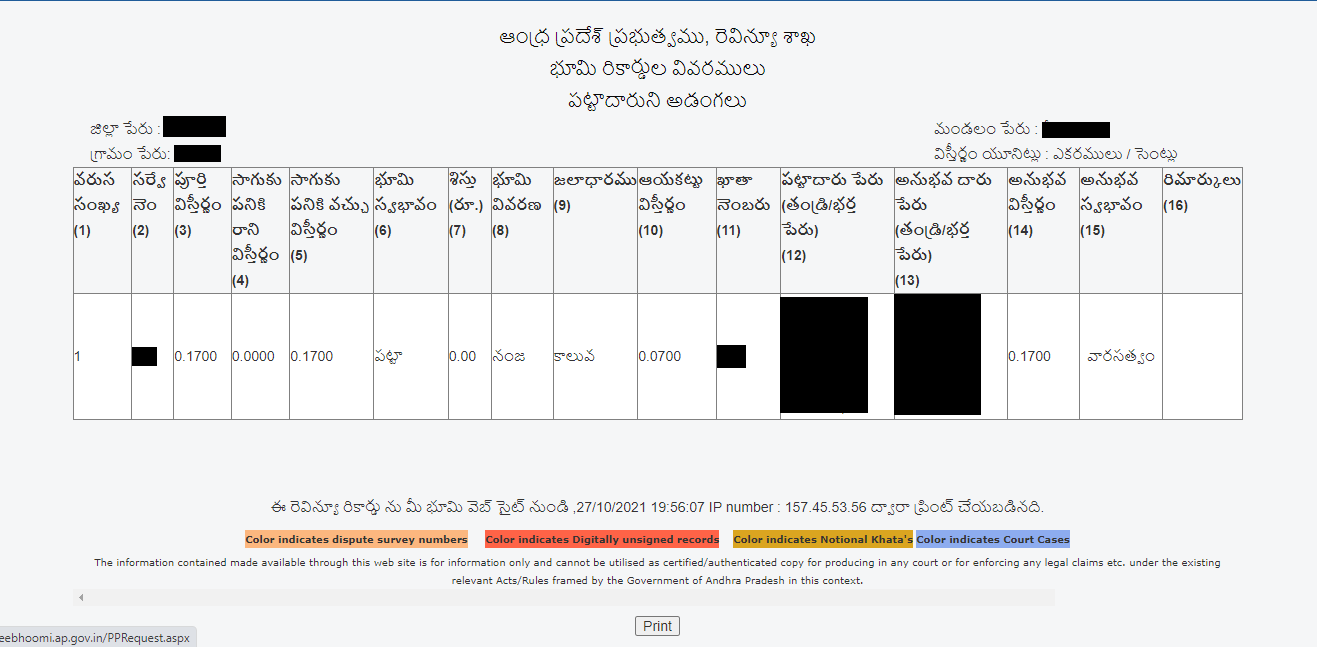 MeeBhoomi - AP Land Records Portal - Meebhoomi Services, Download ...