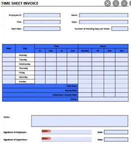 Timesheet Invoice : Meaning, Uses, Format and Contents