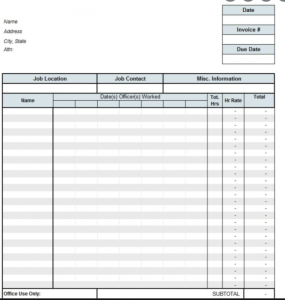 Timesheet Invoice : Meaning, Uses, Format and Contents